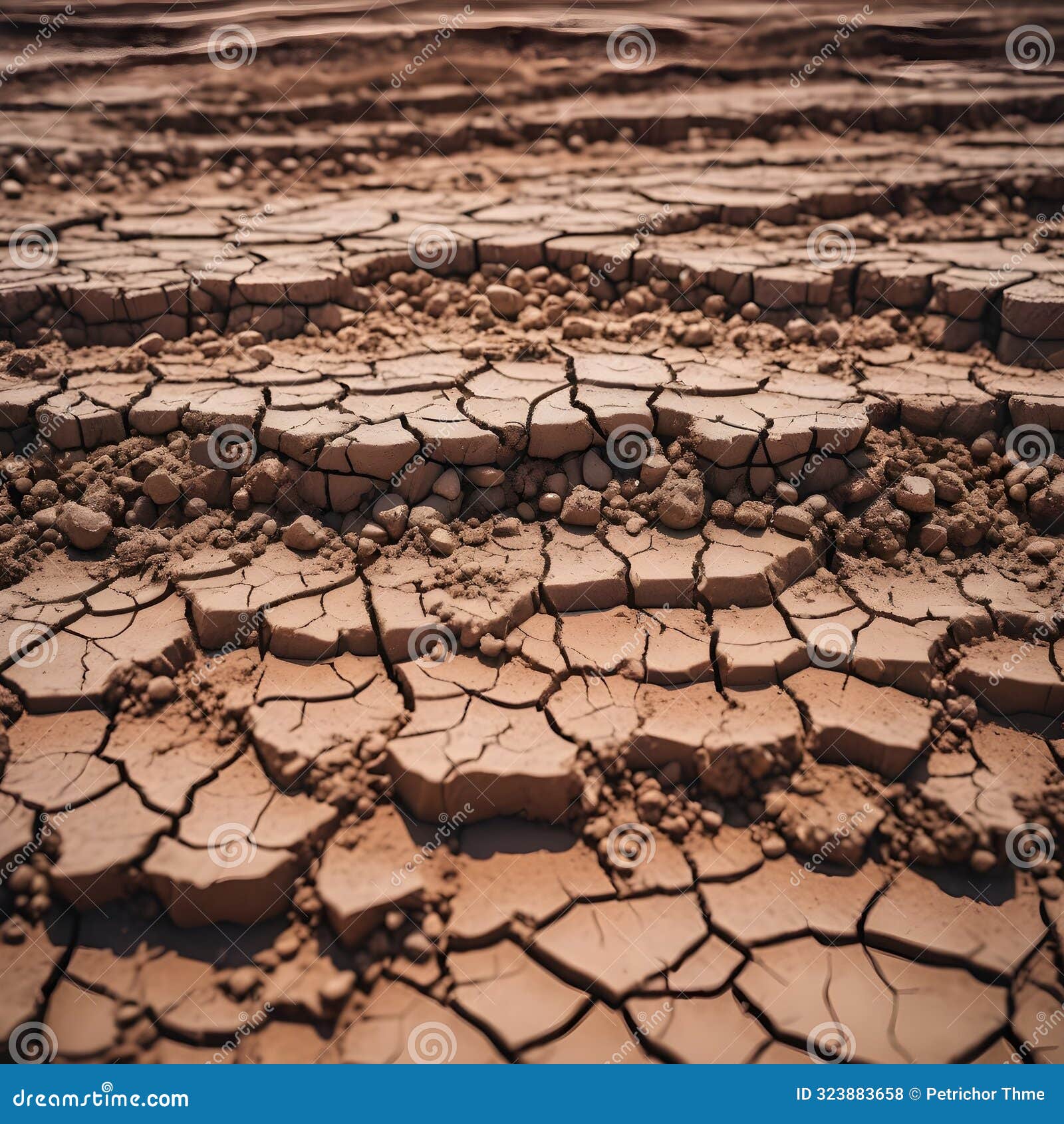 Dry Soil Layers: Natural Pattern Stock Illustration - Illustration of ...