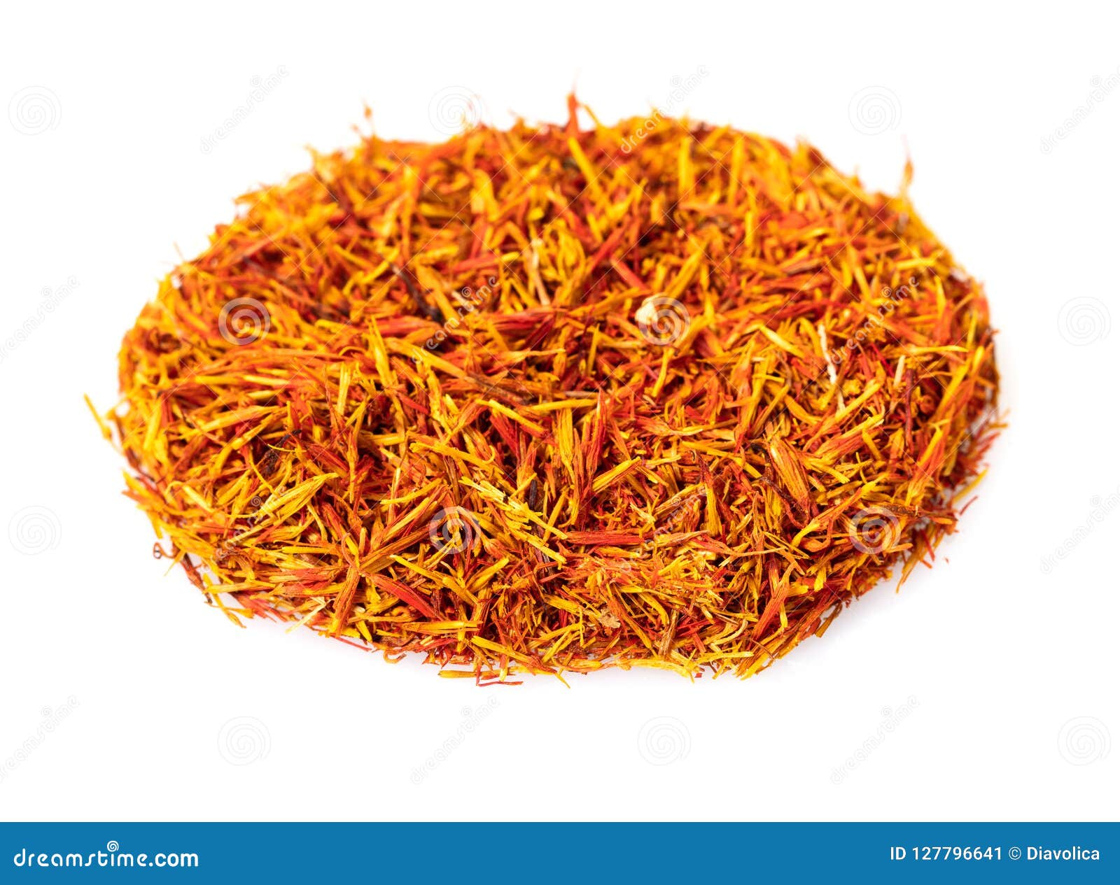 Dry spice saffron close-up stock image. Image of luxury - 127796641