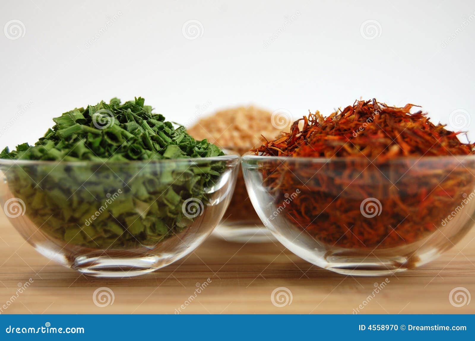 Dry Spices stock photo. Image of three, colorful, herbs - 4558970