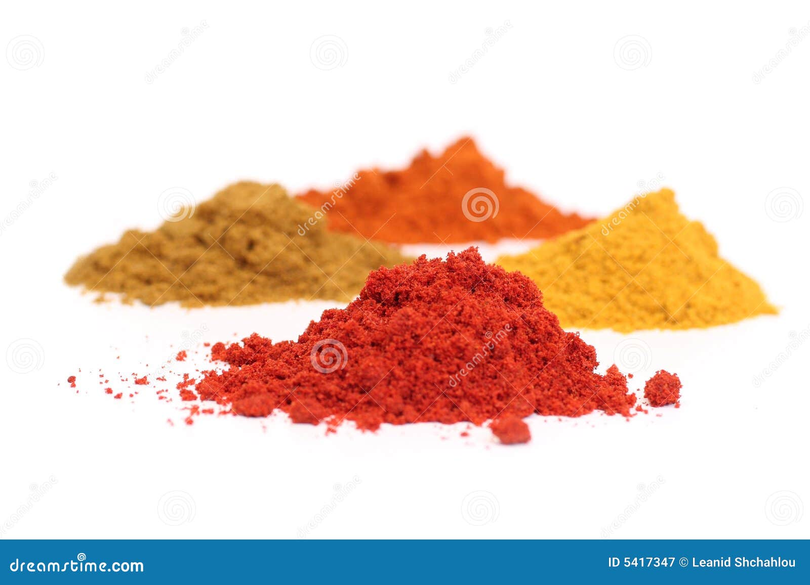 Dry spices stock image. Image of turmeric, delicatessen - 5417347