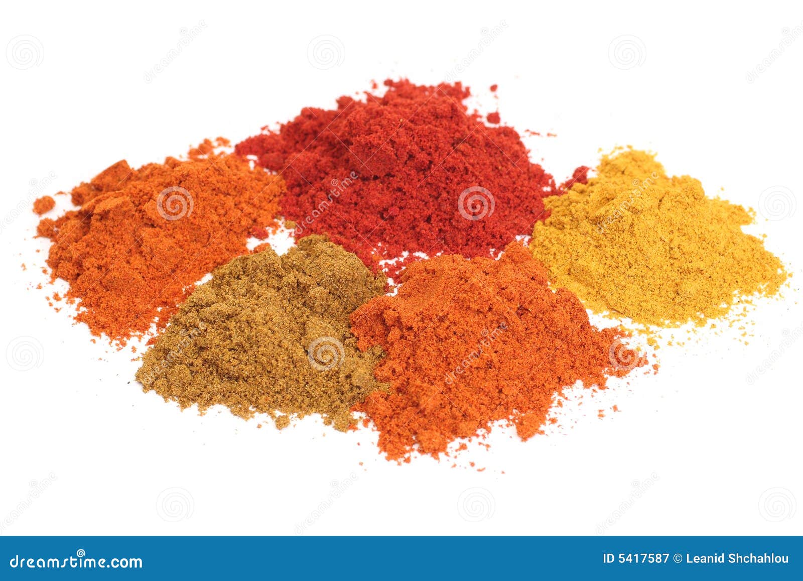 Dry spices stock image. Image of brown, powder, condiment - 5417587