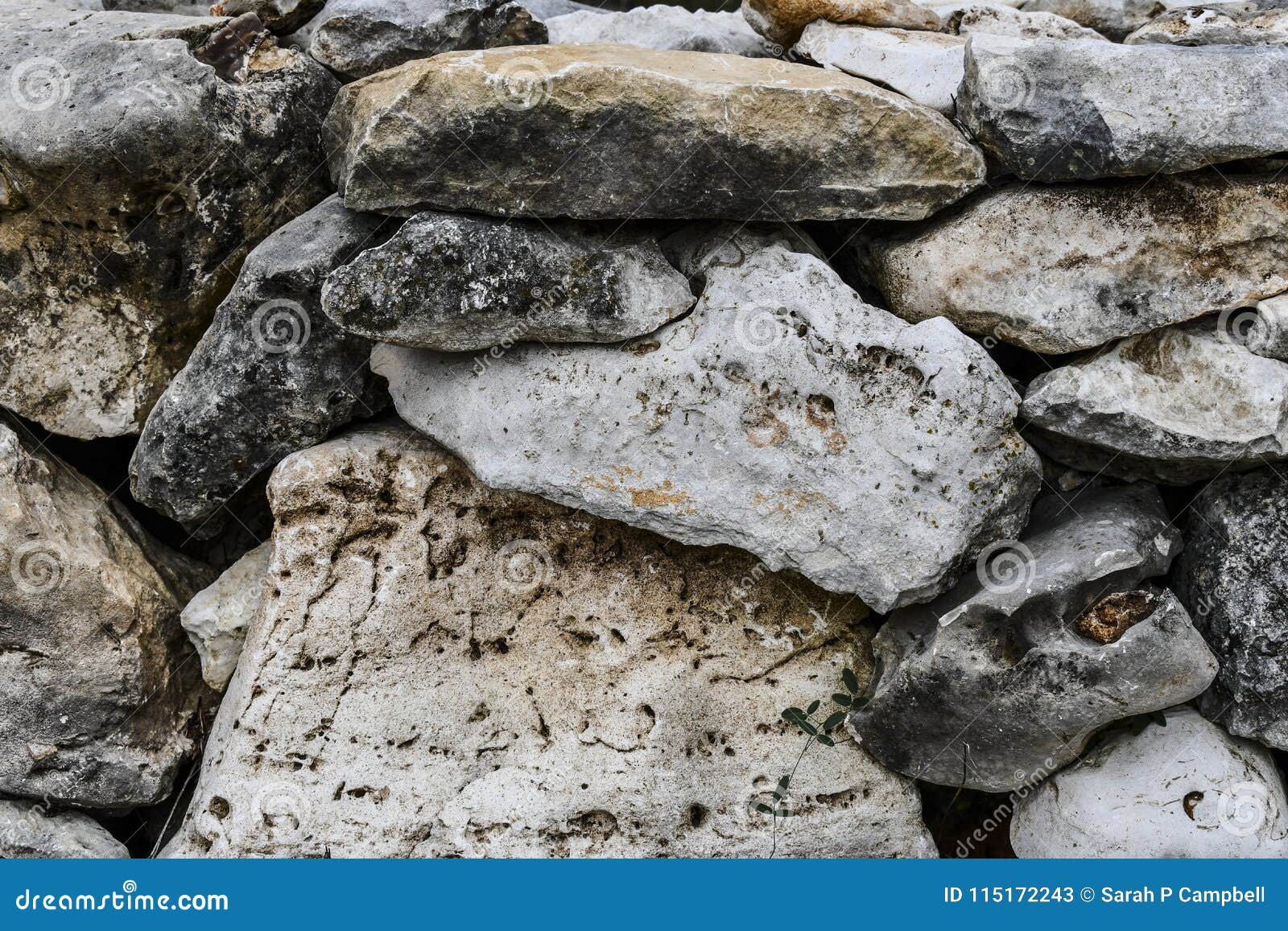 Dry Stack Rock Wall stock image. Image of stack, beautiful - 115172243