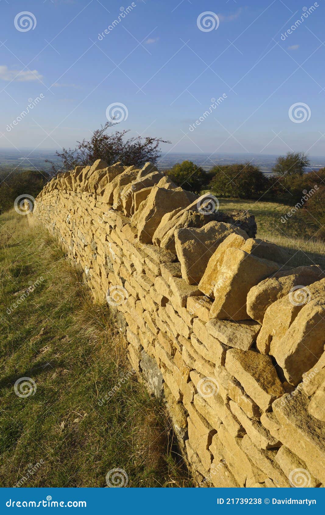 Dry stone wall stock photo. Image of gloucestershire - 21739238