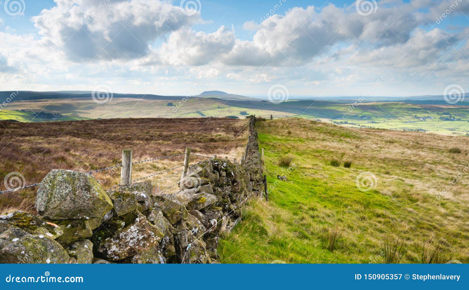 Dry Stone Wall on Irish Pastures Stock Image - Image of agriculture ...