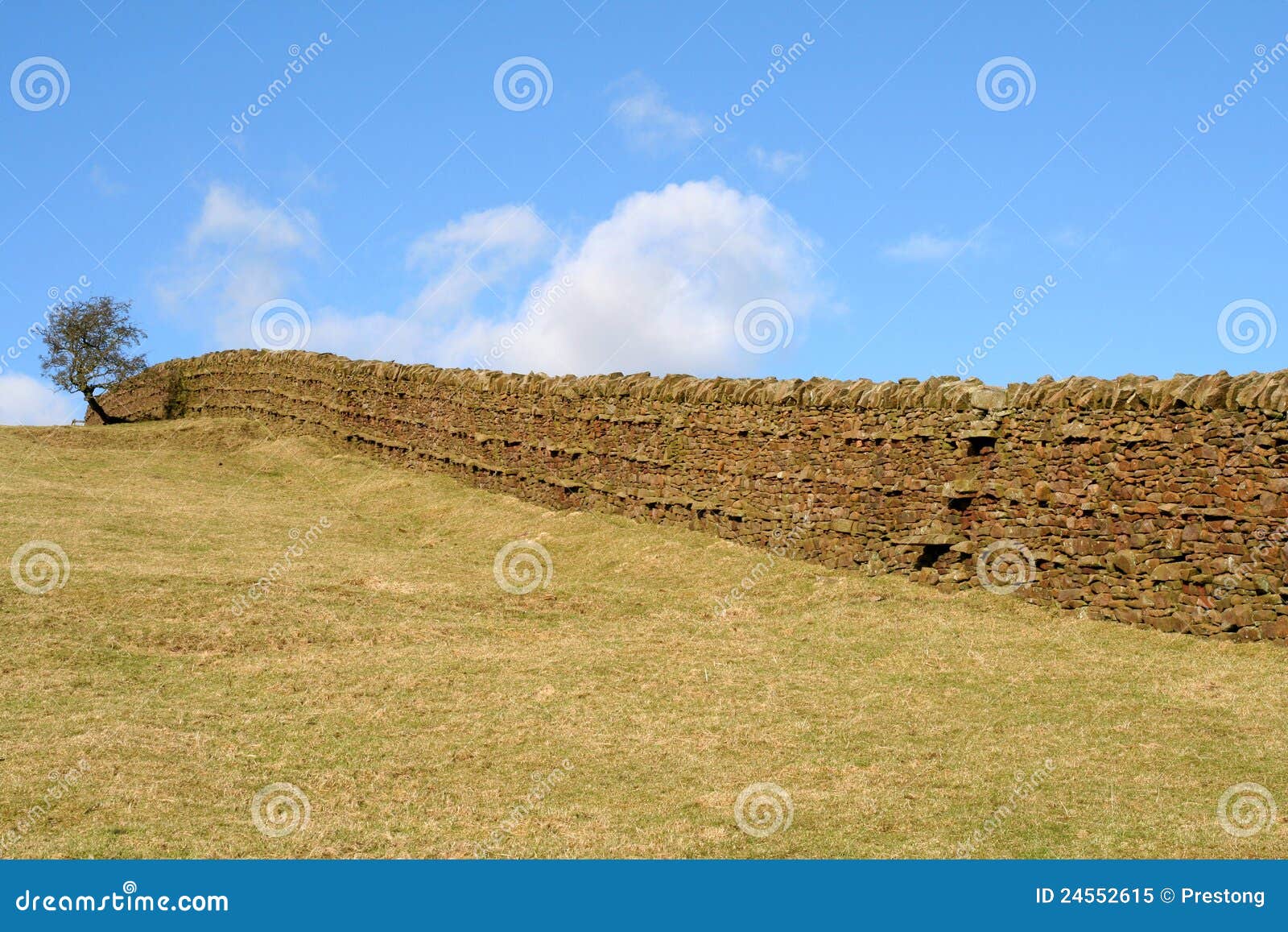Dry Stone Wall with Stile Built in. Stock Image - Image of wall, stile ...