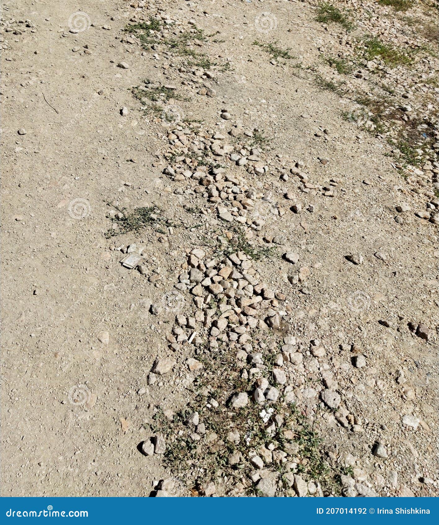 Dry Stony Dusty Ground. Rustic Road Texture Stock Photo - Image of ...