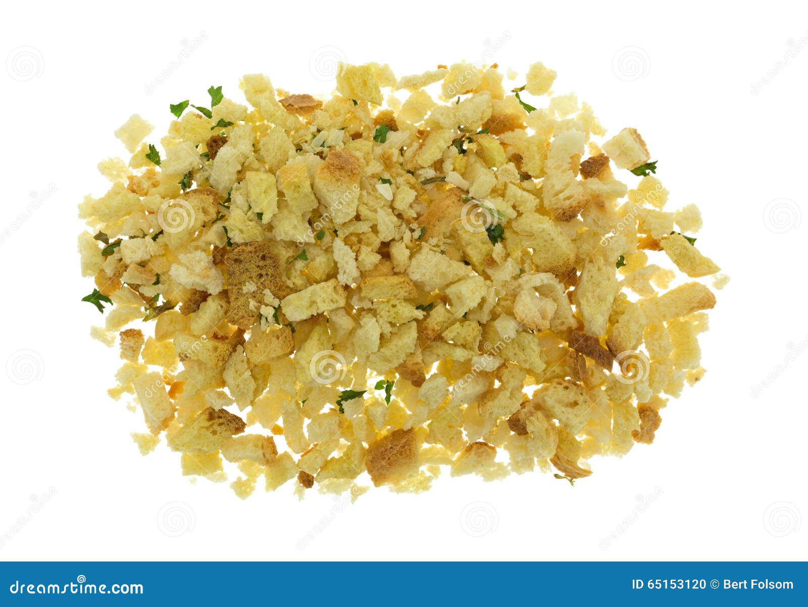 Dry Stuffing Mix on a White Background Top View Stock Photo - Image of ...
