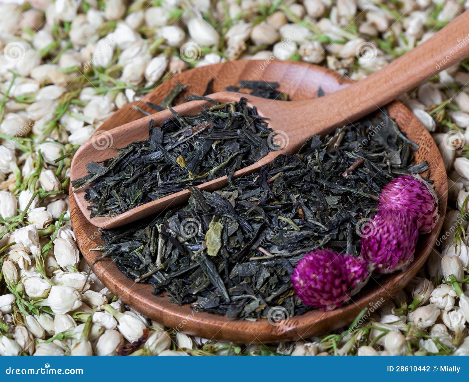 Dry Tea Flowers Composition Stock Photo - Image of oolong, bamboo: 28610442