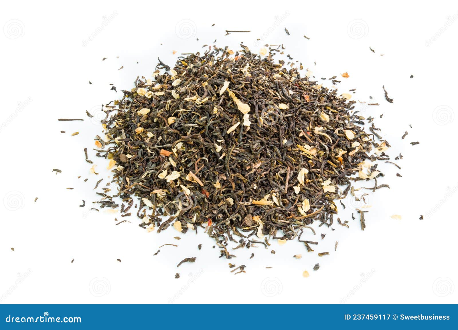 Dry Tea Leaves Isolated on White Stock Image - Image of leaf, aroma ...