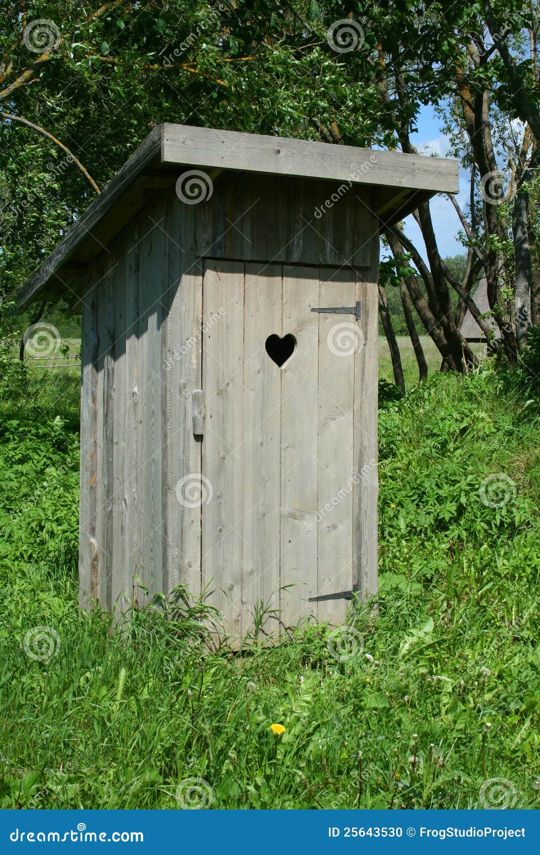 Dry toilet stock photo. Image of garden, landscape, pond - 25643530