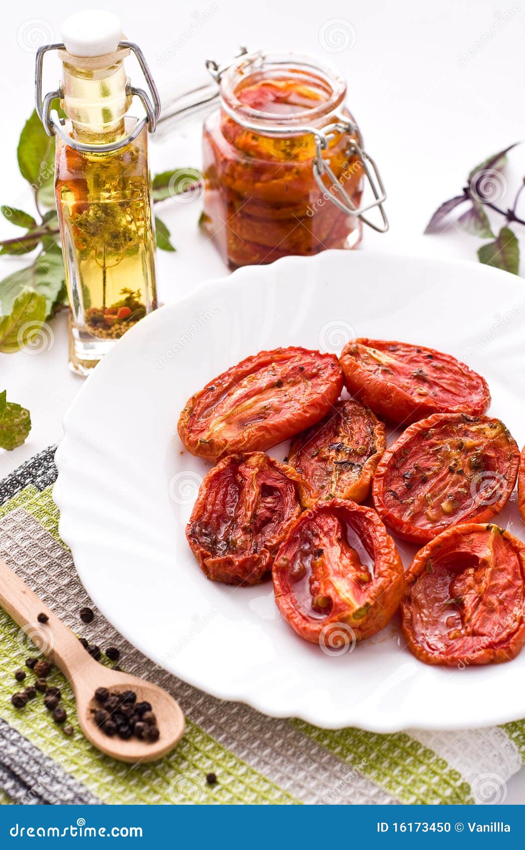 Dry tomatoes stock photo. Image of cookbook, vegetable - 16173450