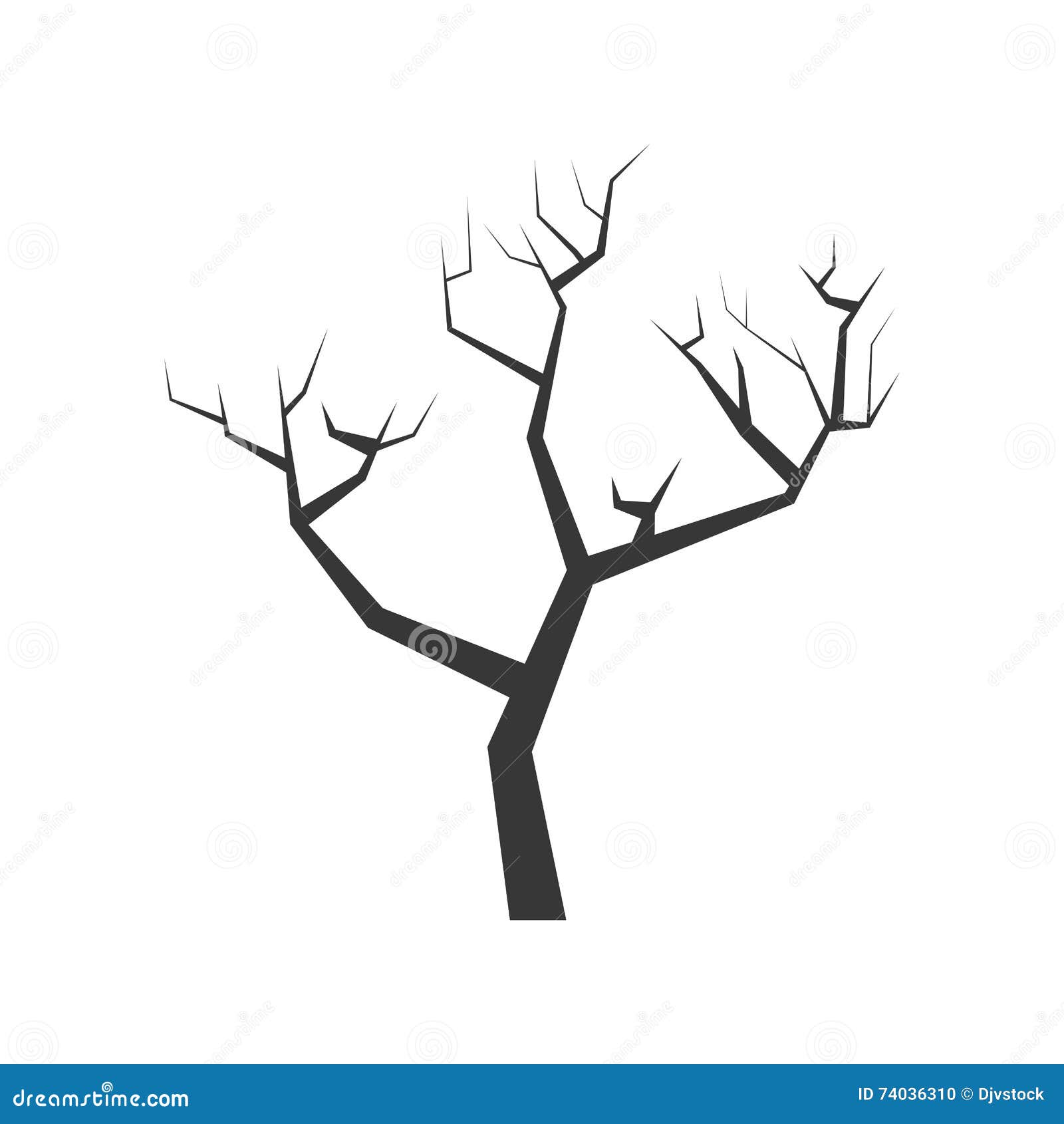Dry Tree Icon. Nature Design. Vector Graphic Stock Illustration ...