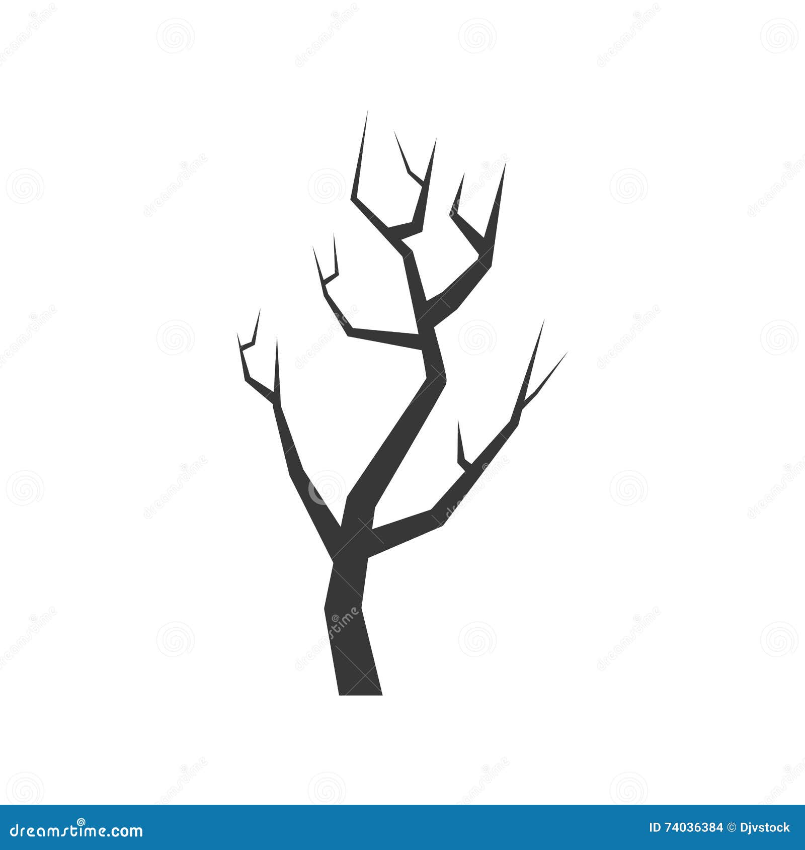 Dry Tree Icon. Nature Design. Vector Graphic Stock Illustration ...