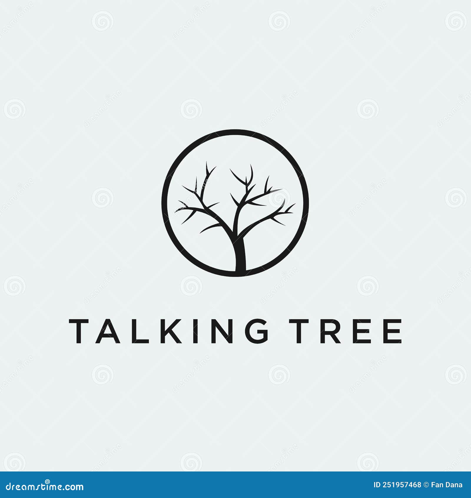 Dry Tree Logo Design Vector Illustration Stock Vector - Illustration of ...