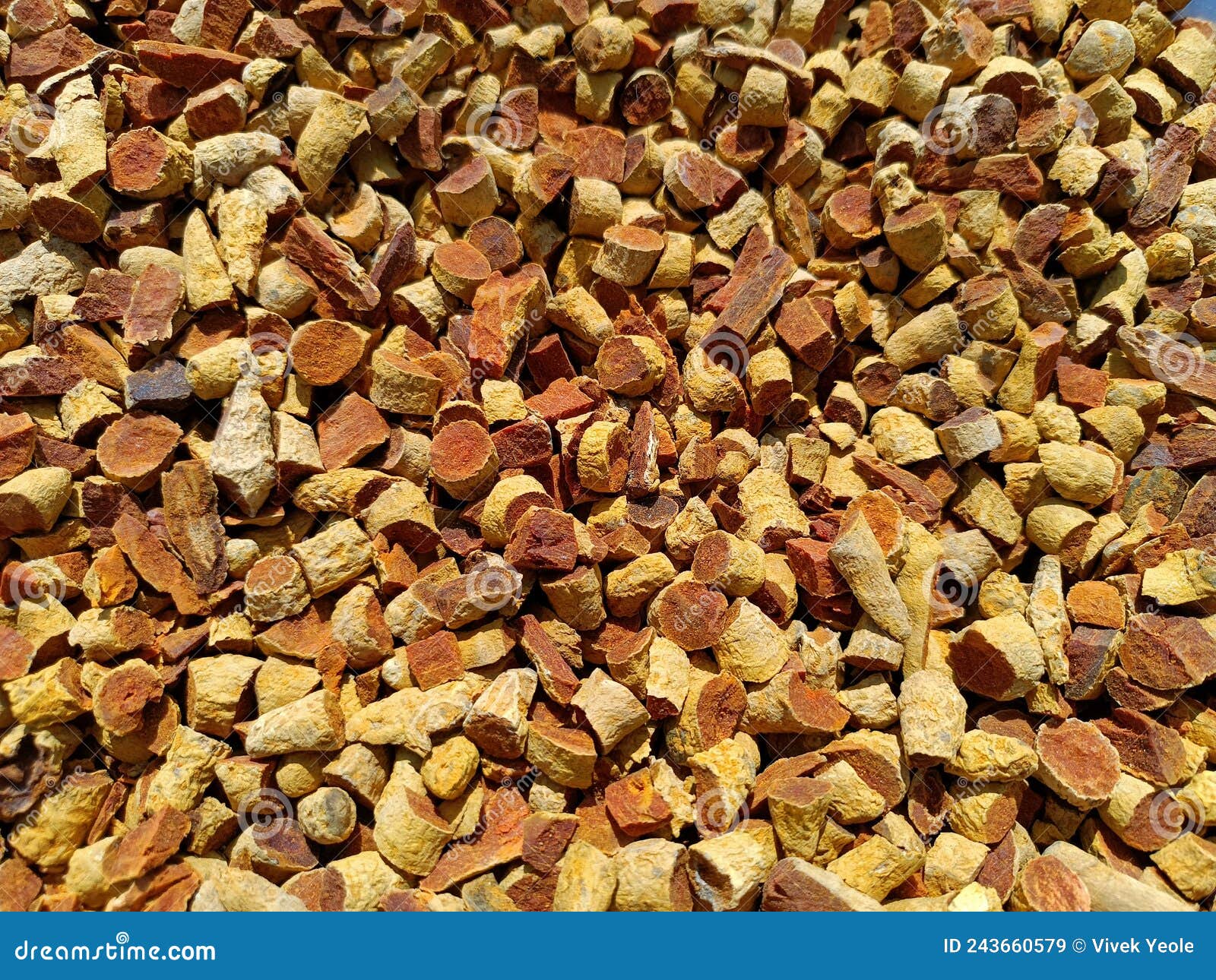 Dry Turmeric Pics in Piece for Powered Stock Image - Image of ...