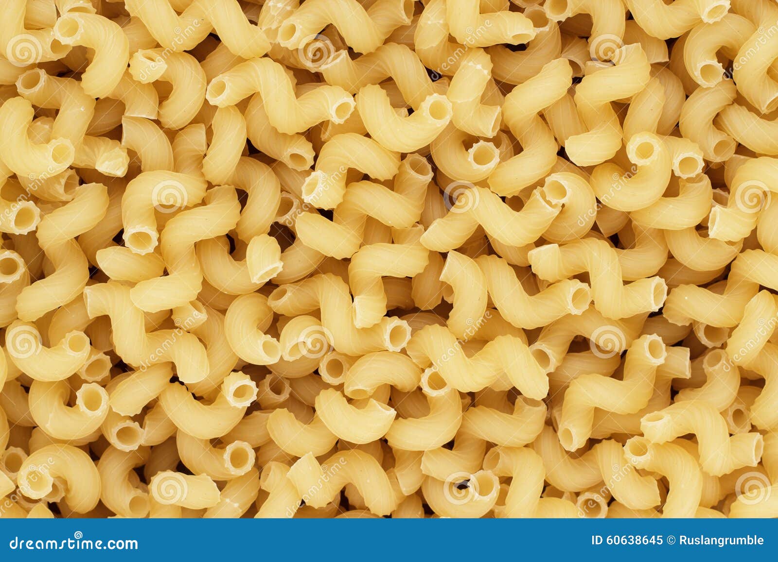 Dry Uncooked Cellentani Pasta Texture Background Stock Image - Image of ...