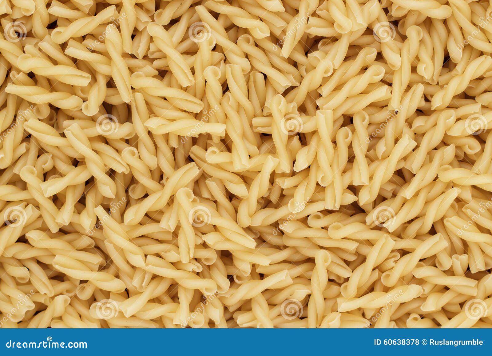 Dry Uncooked Gemelli Pasta Texture Background Stock Photo - Image of ...
