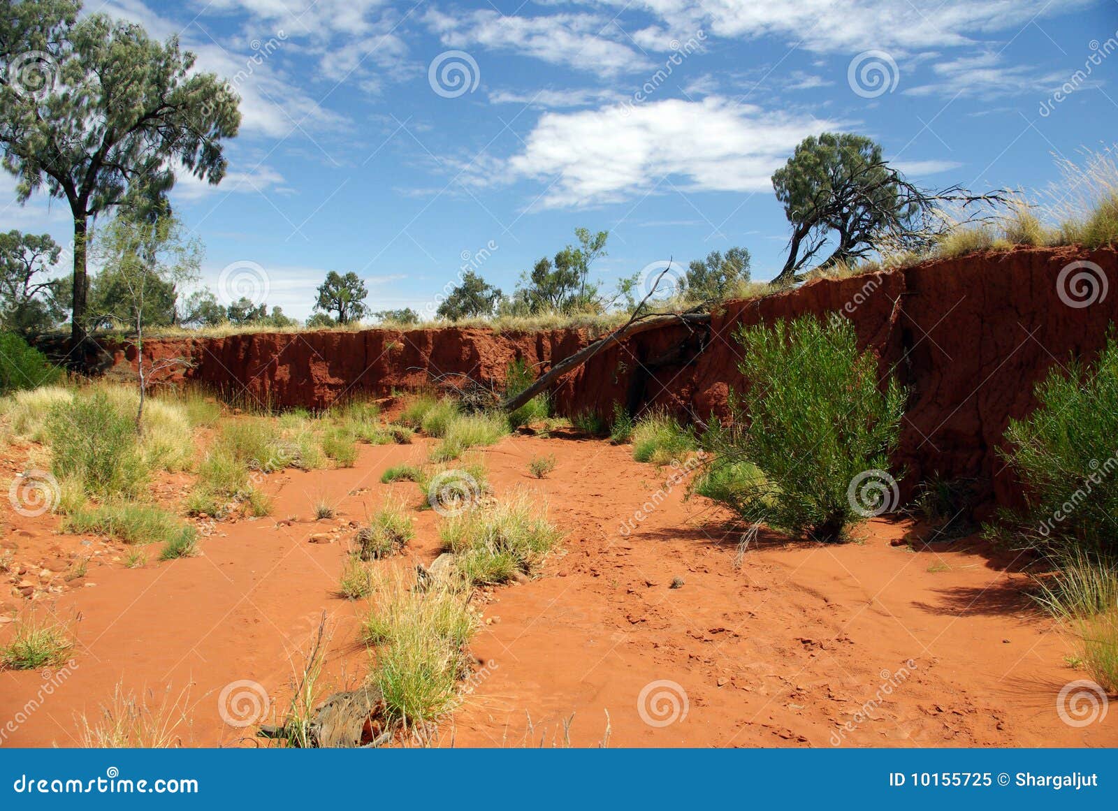 Dry Valley in Desert - Australia Stock Image - Image of centre ...