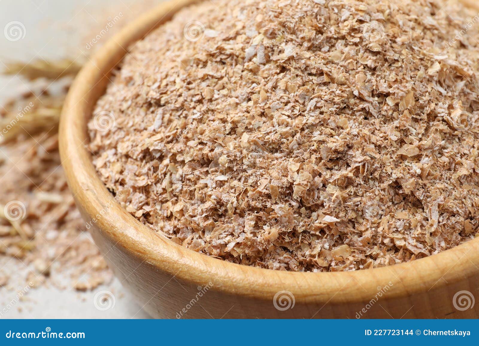Dry Wheat Bran in Bowl, Closeup View Stock Photo - Image of product ...