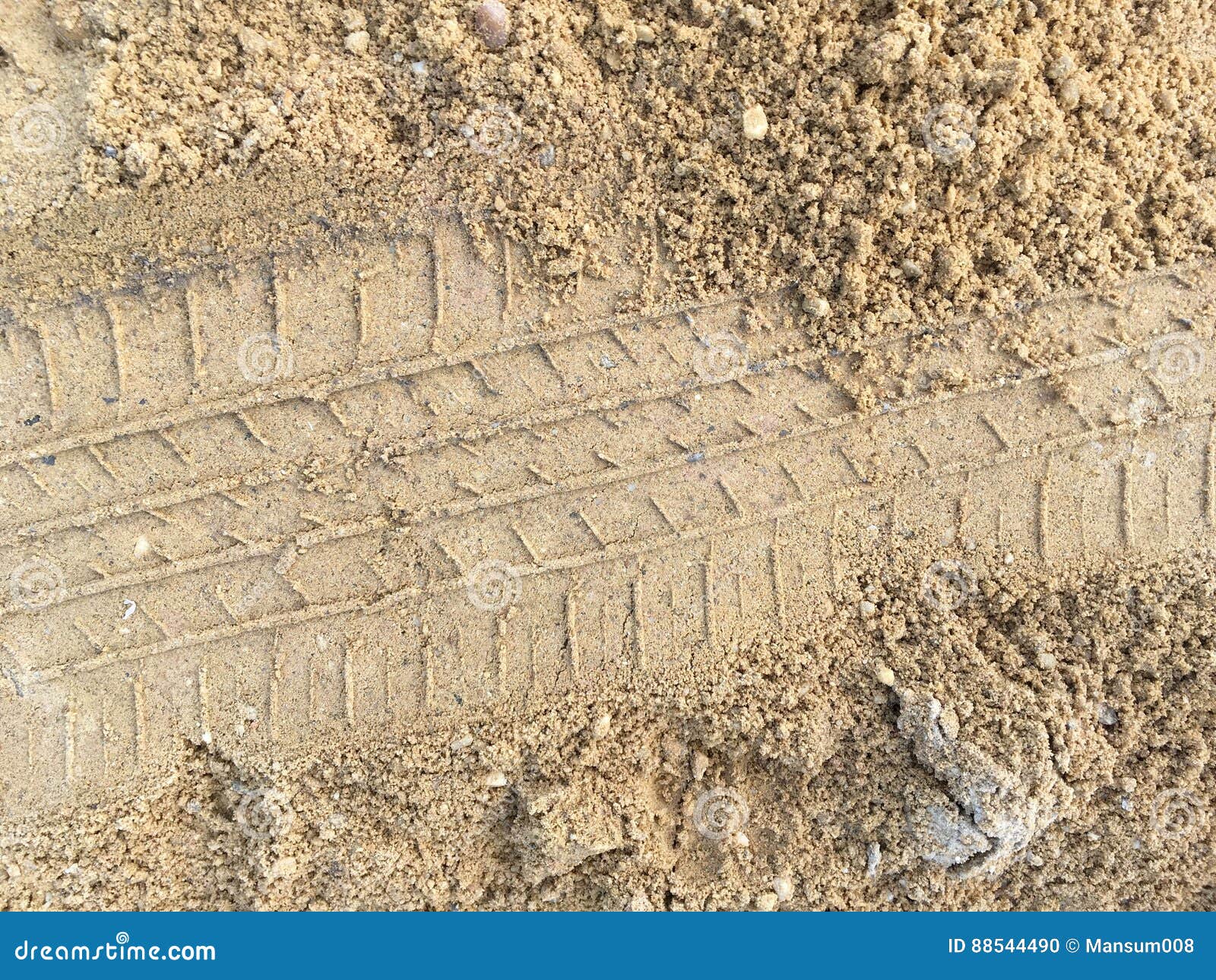 Dry Wheel Track on Dirt Soil Texture Stock Photo - Image of weathered ...
