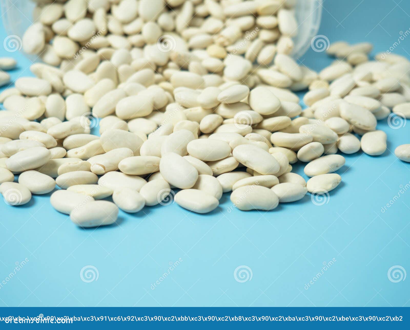 Dry white beans stock image. Image of pile, mound, beans - 239993851