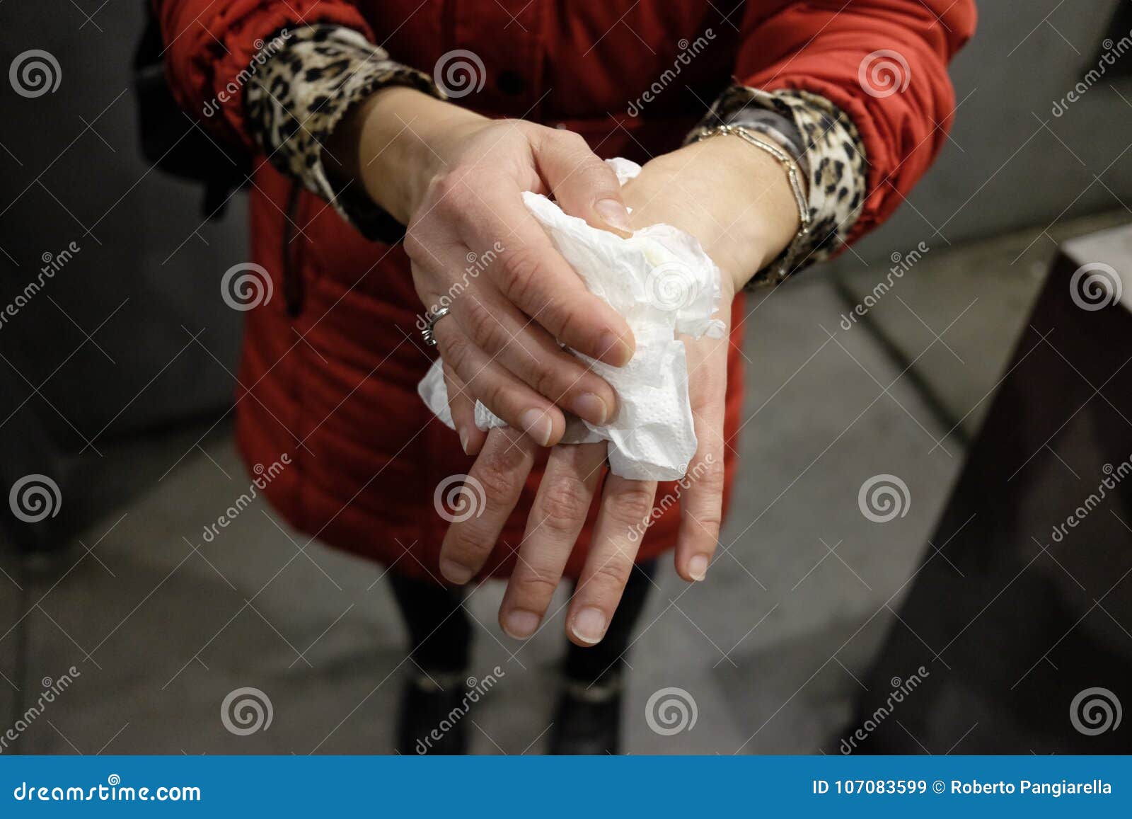 Dry your hands stock image. Image of white, drying, wipe - 107083599