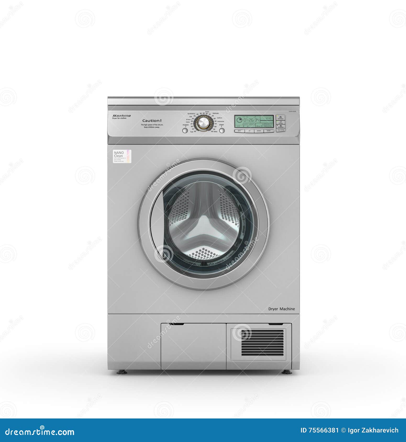 Clothes Dryer Machine White Background Stock Illustrations – 1,338 ...