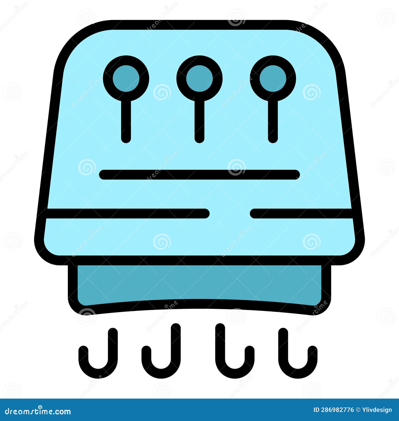 Dryer Sensor Icon Vector Flat Stock Illustration - Illustration of ...