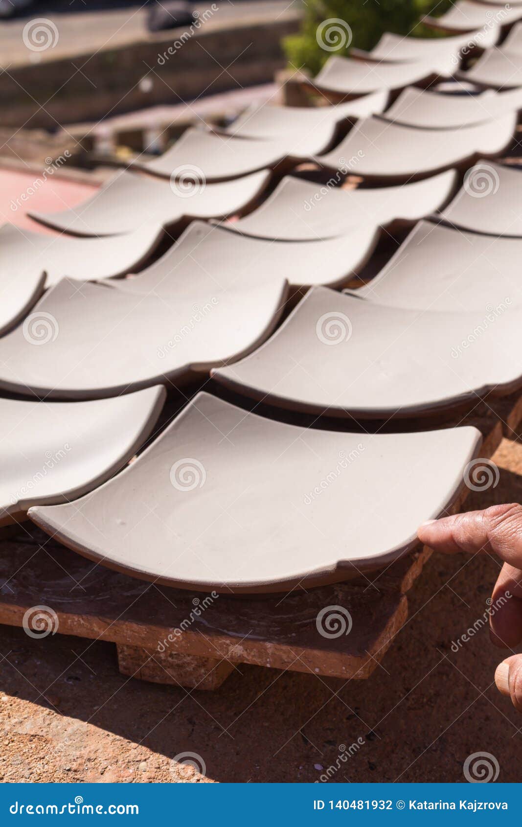 Drying of Ceramic Products, Morocco Stock Photo - Image of houses ...