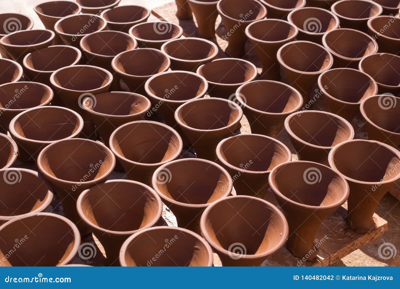 Drying of Ceramic Products, Morocco Stock Photo - Image of heat, africa ...
