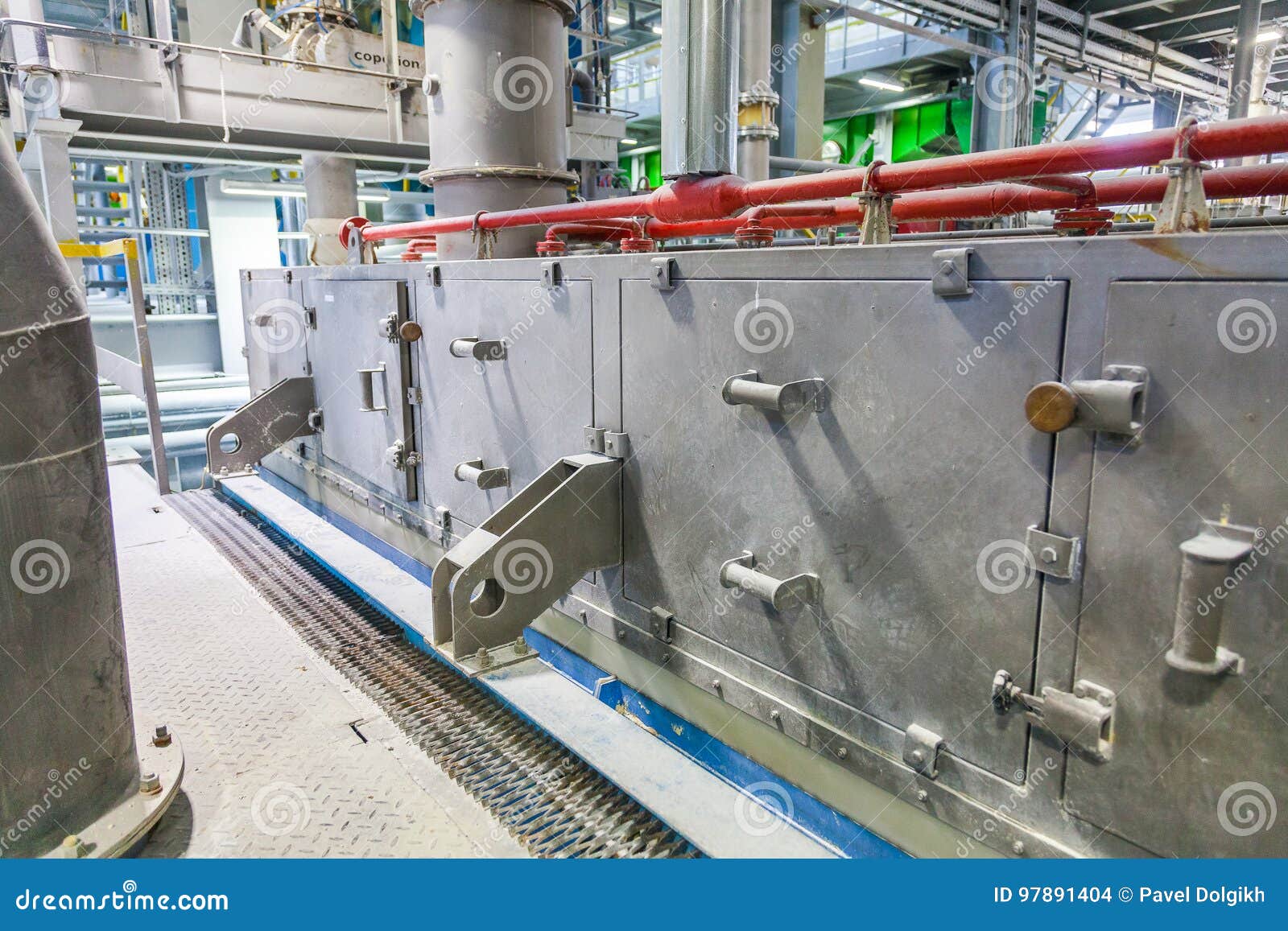 Drying Chamber Inside the Chemical Plant Stock Photo - Image of empty ...