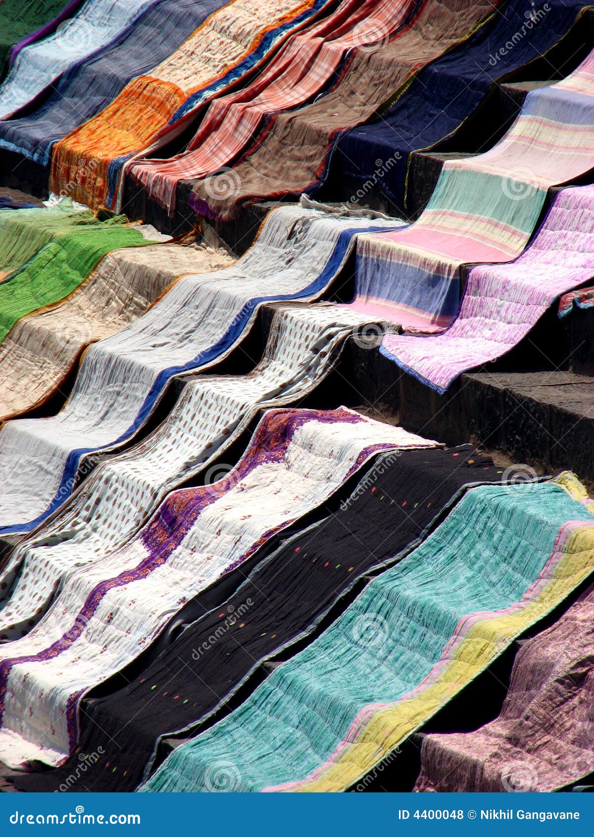 Drying Clothes stock photo. Image of pattern, colors, india - 4400048