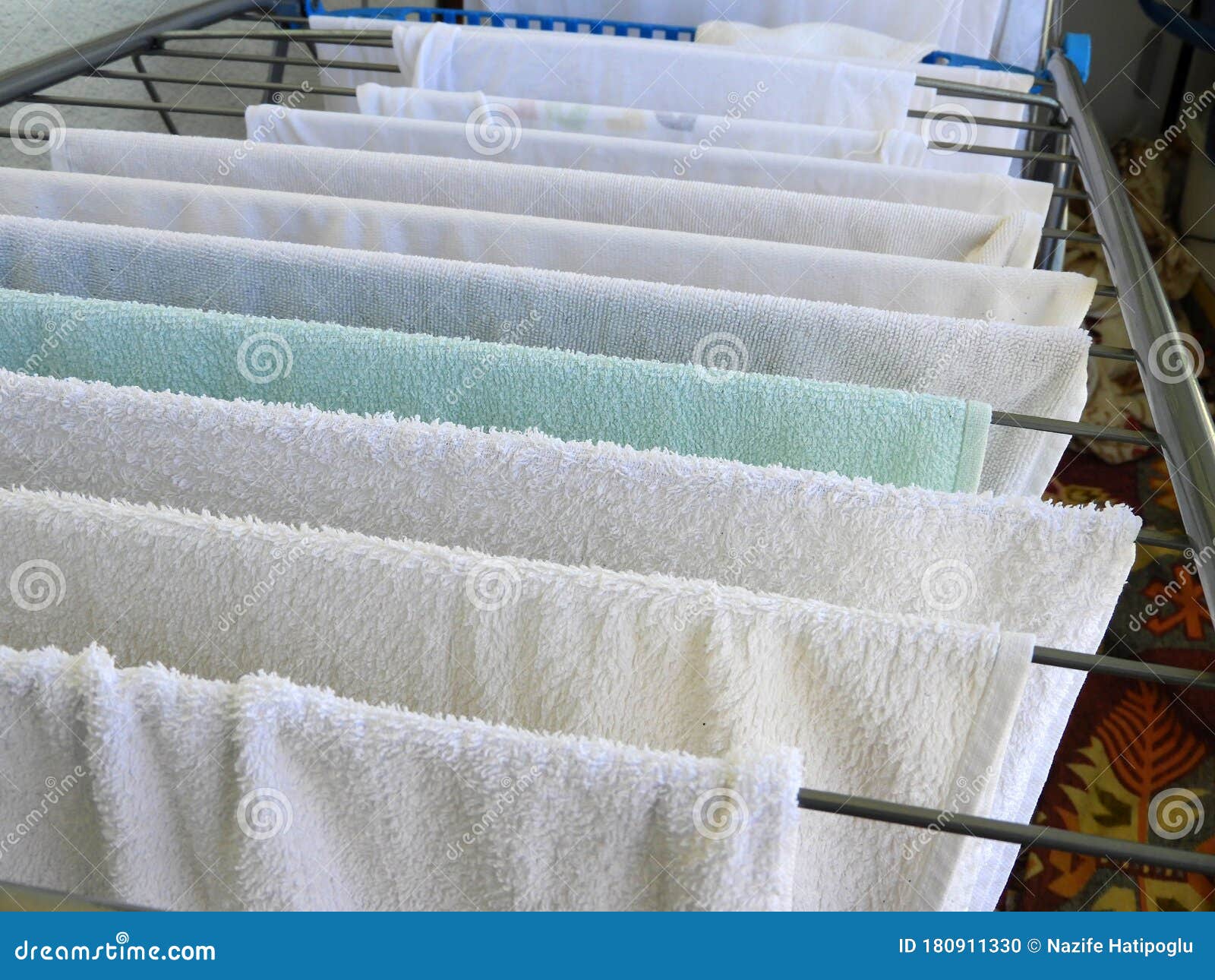 Drying Clothes on the Balcony, Clothes Drying on the Clothes Drying ...