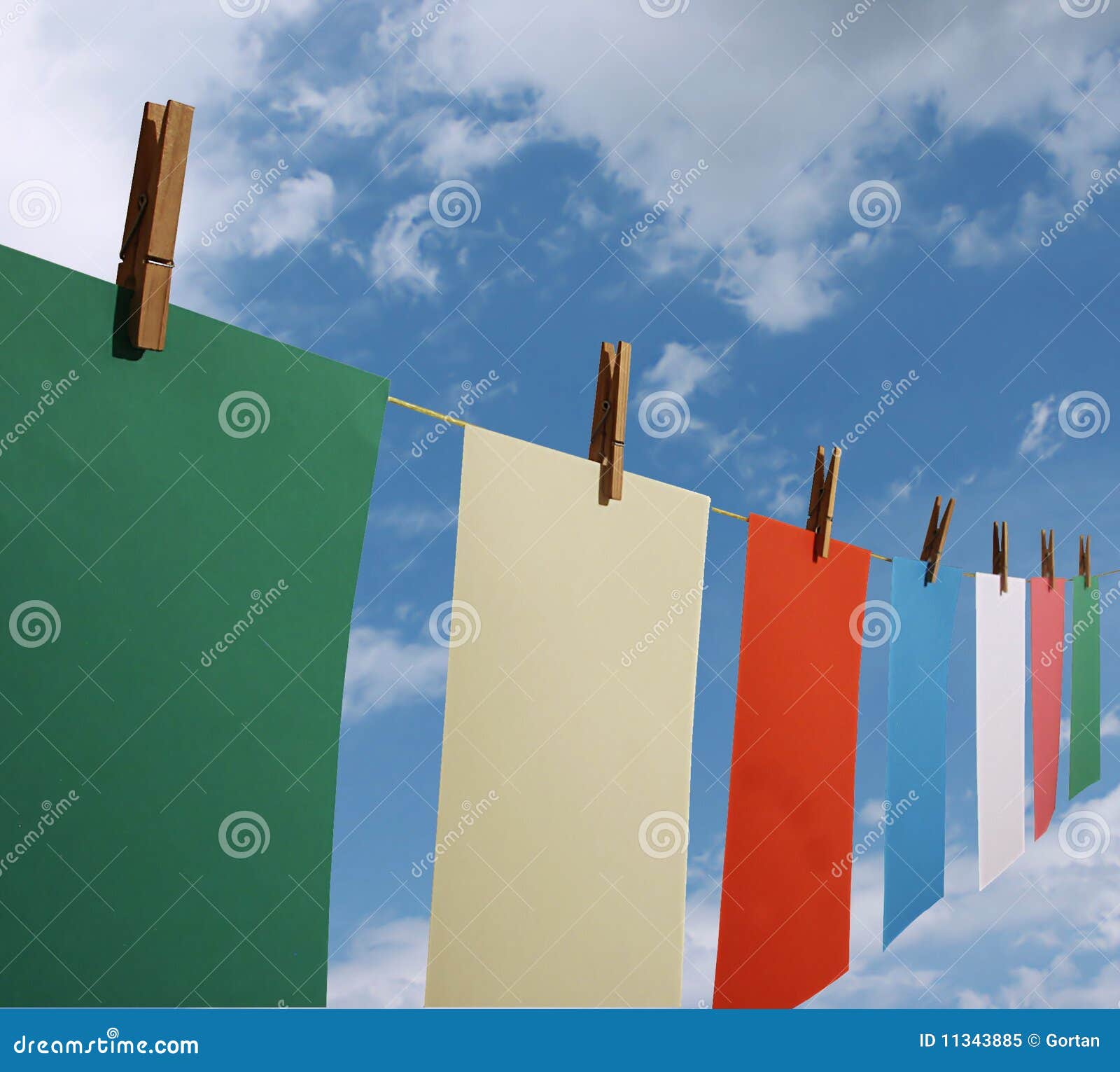 Drying color stock image. Image of clothes, laundry, colour - 11343885