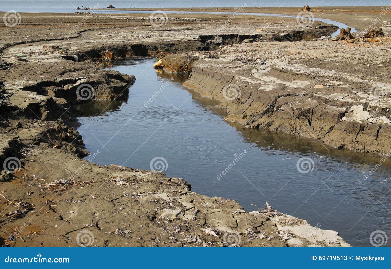 Drying dam stock image. Image of warm, summer, apocalyptic - 69719513