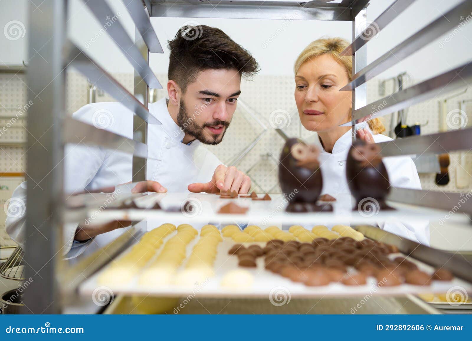 Drying Designed Chocolates on Racks Stock Photo - Image of delicate ...