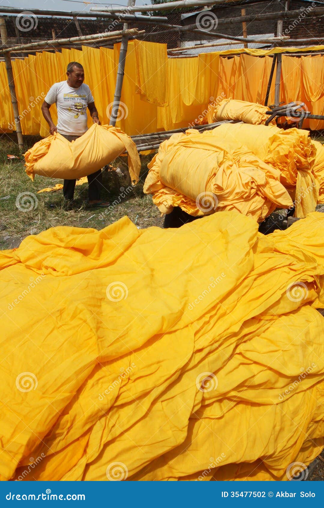 Drying fabric editorial photography. Image of indonesia - 35477502
