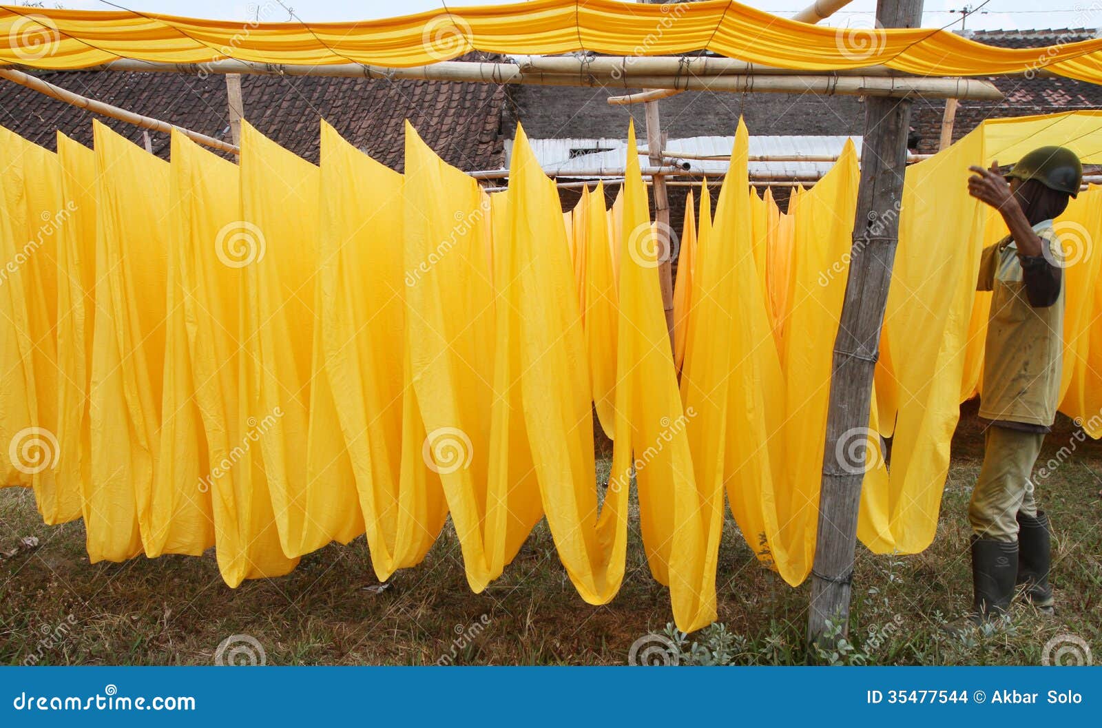 Drying fabric editorial stock image. Image of central - 35477544