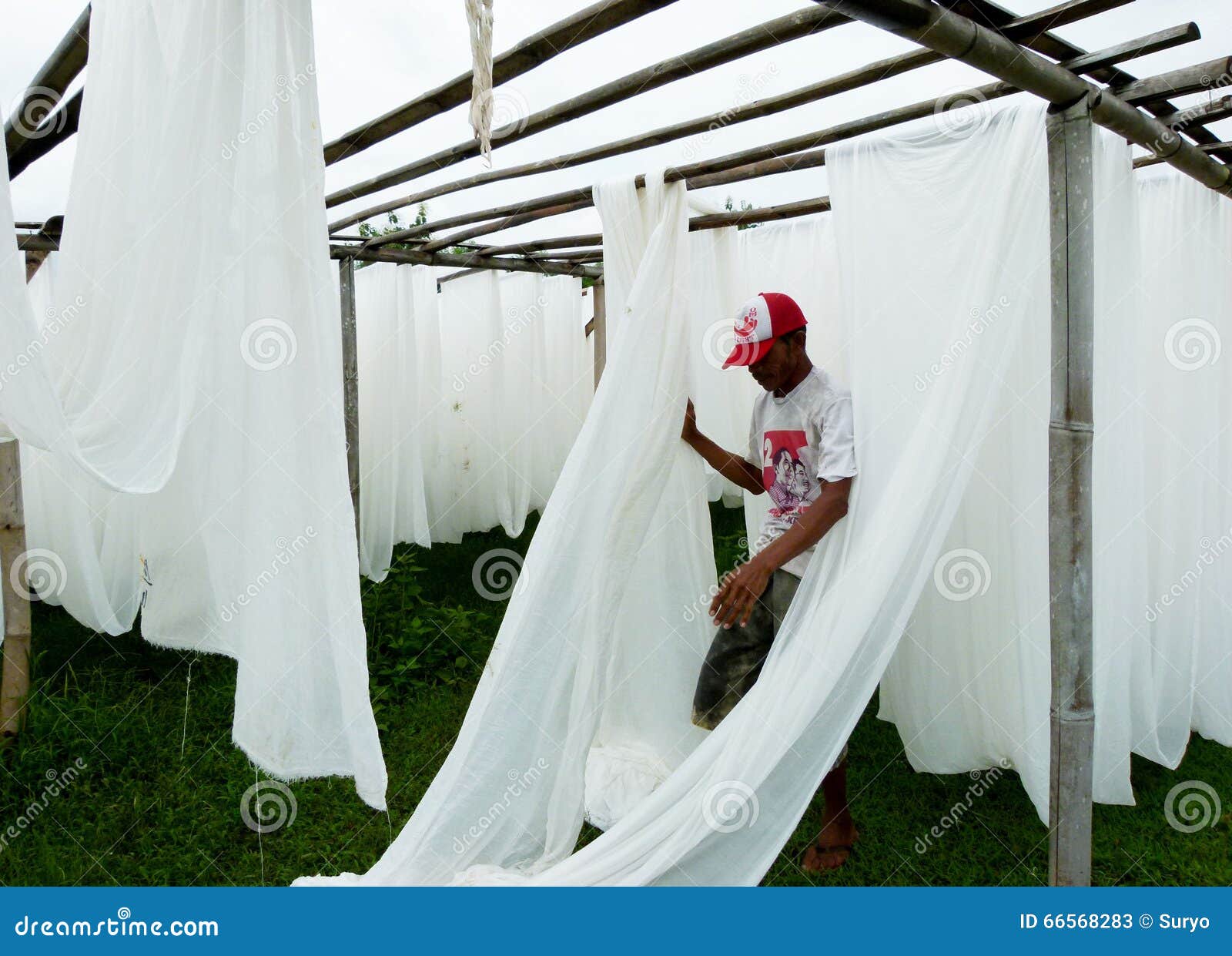 Drying fabrics editorial stock photo. Image of central - 66568283