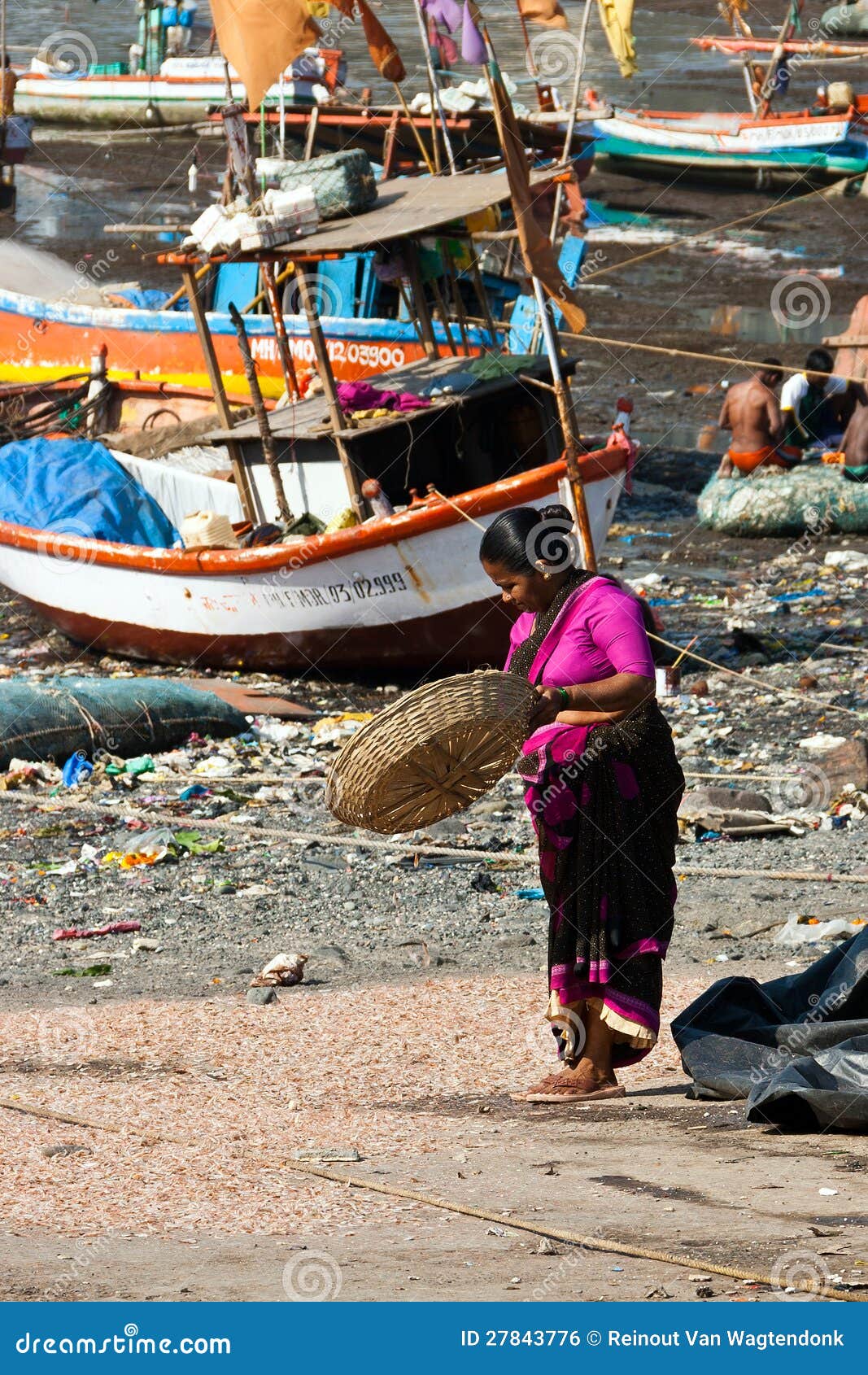 Drying fish editorial photo. Image of feeding, fisherwoman - 27843776
