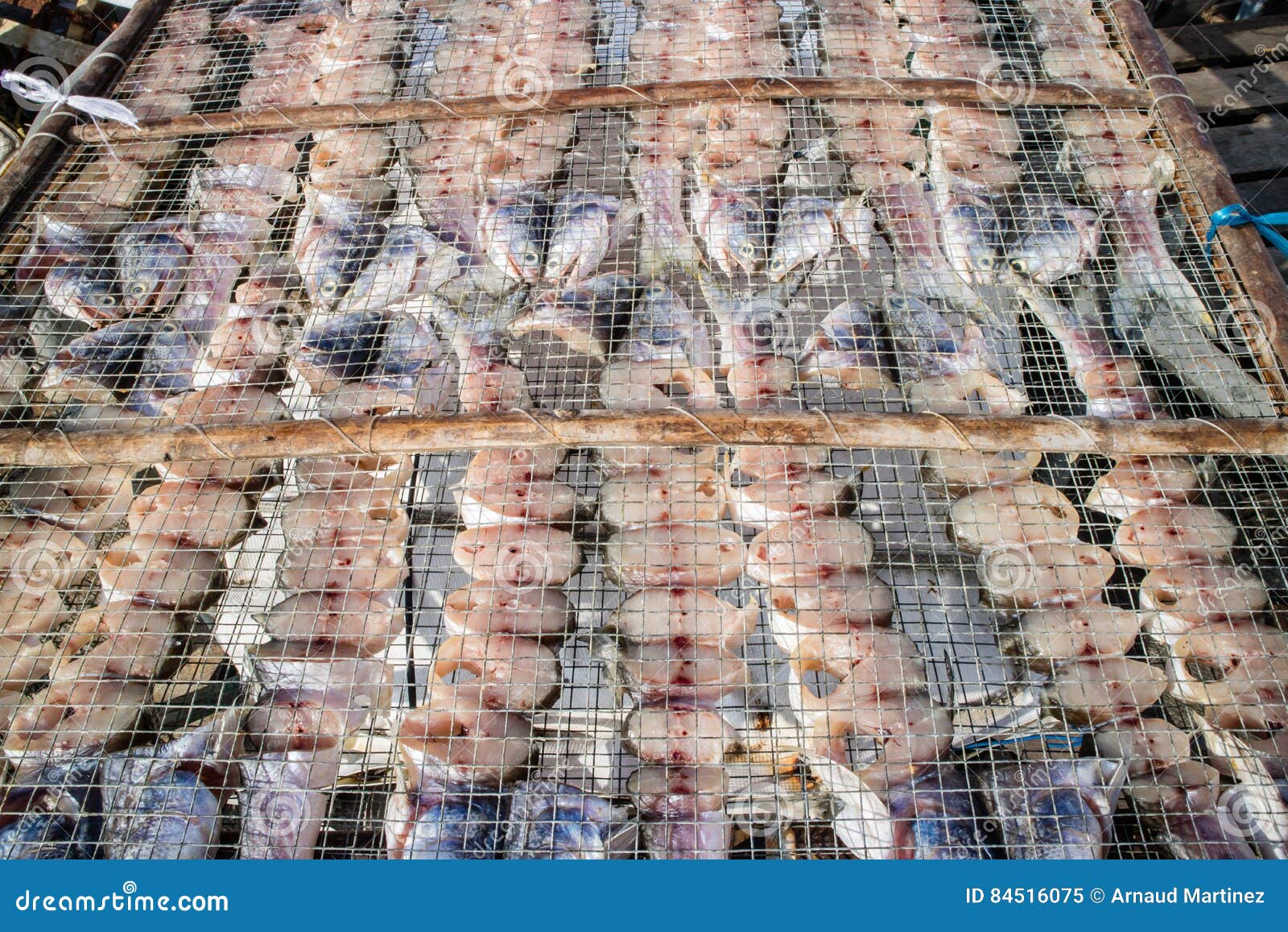 Drying Fish Inder the Sun in China Stock Image - Image of boat, drying ...