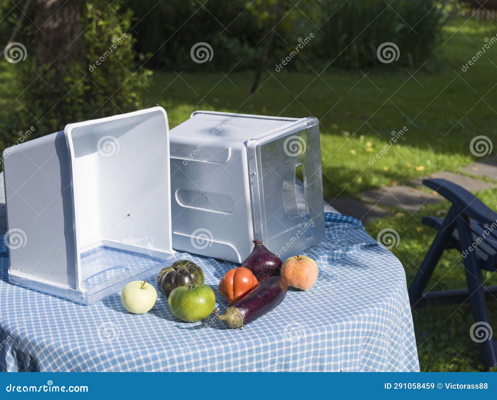 Drying fridge containers stock image. Image of containers - 291058459