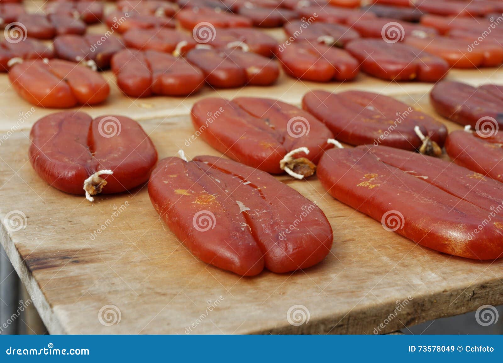 Drying grey mullet roe stock image. Image of food, flathead - 73578049