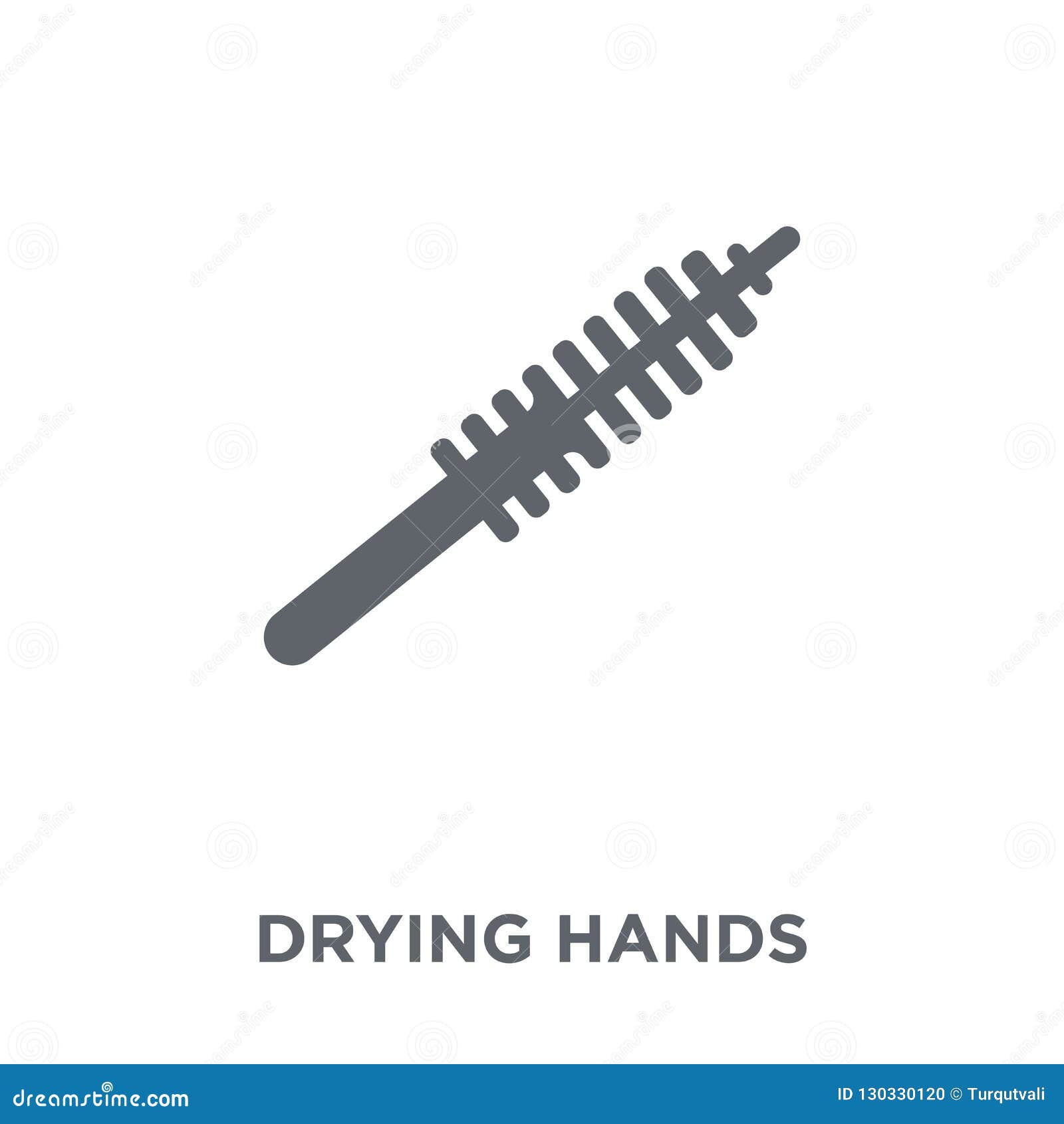 Drying Hands Icon. Trendy Drying Hands Logo Concept On White Background ...