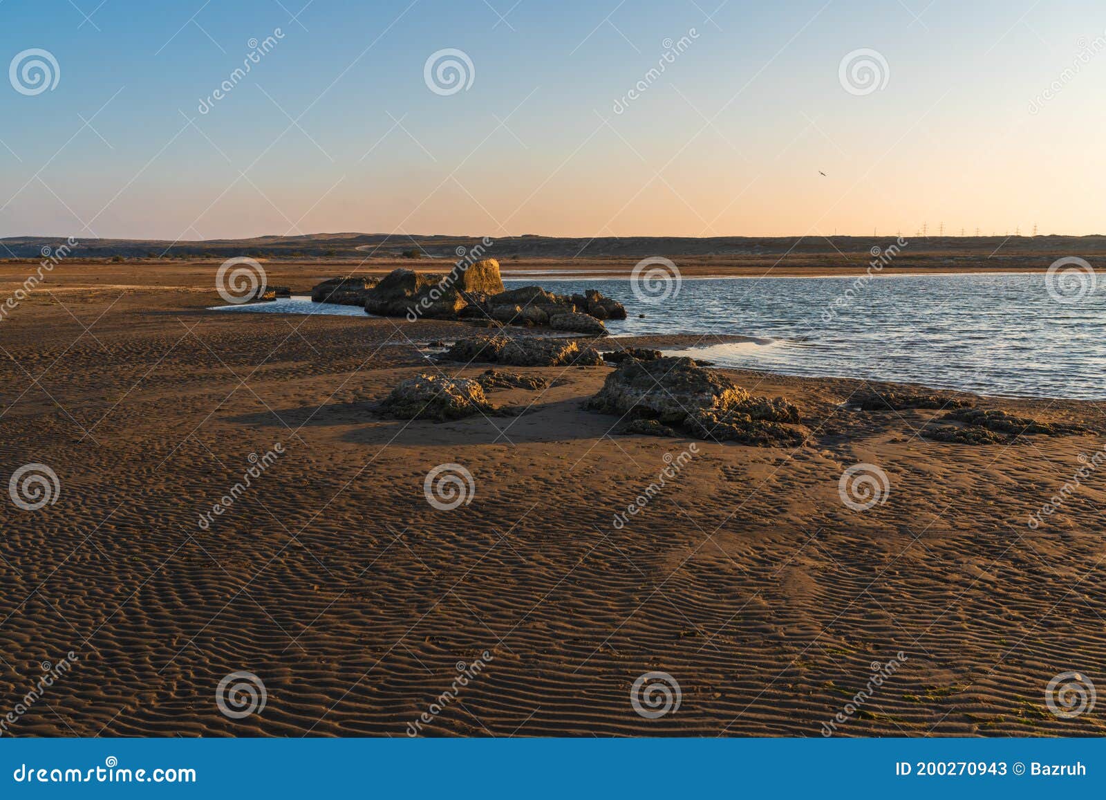 Drying Lake at Sunset, Global Warming Stock Image - Image of erosion ...