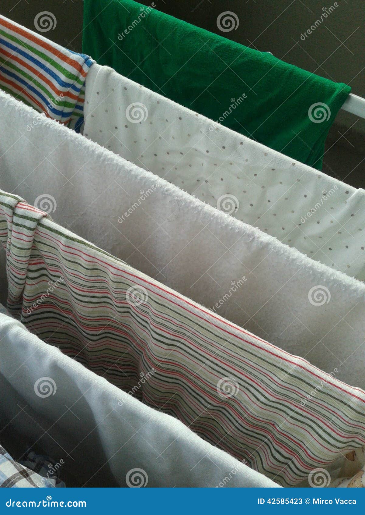 Drying laundry stock image. Image of household, pattern - 42585423