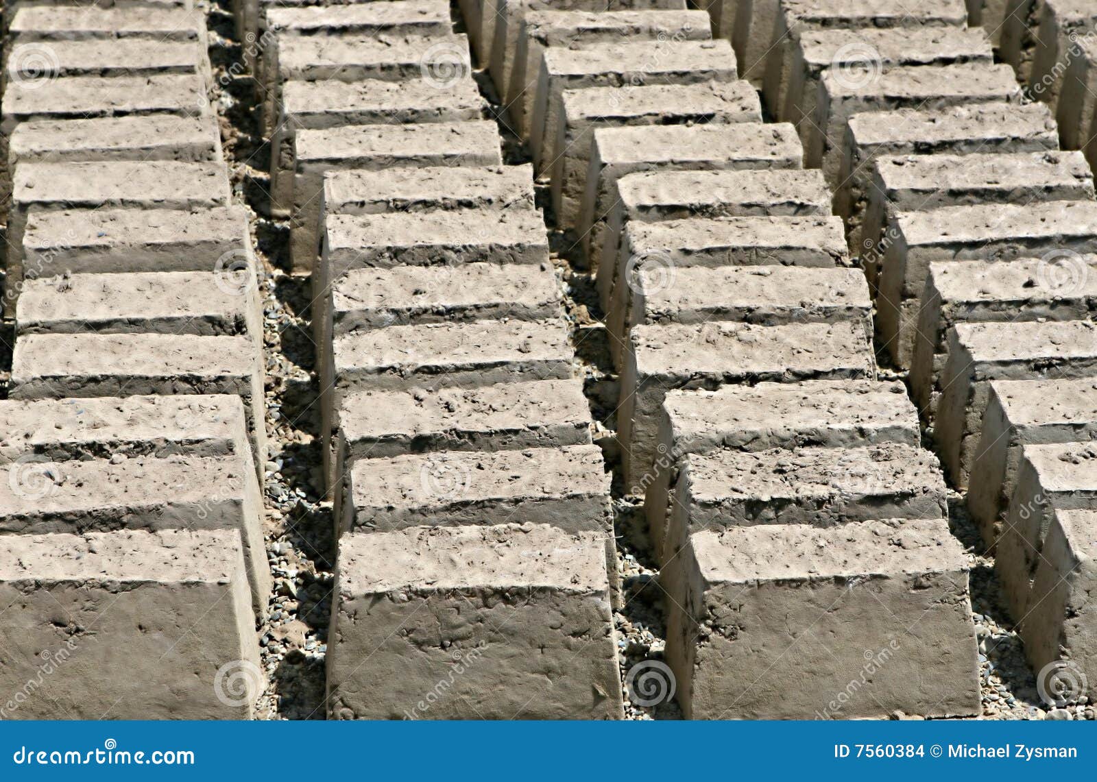 Drying Mud Bricks stock photo. Image of construction, america - 7560384