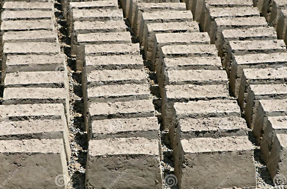 Drying Mud Bricks stock photo. Image of construction, america - 7560384
