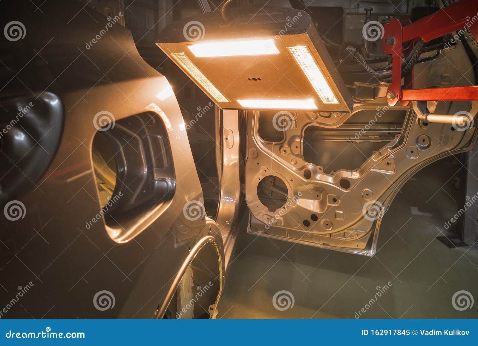 Drying of the Painted Element of a Body by Means of a Special Lamp ...