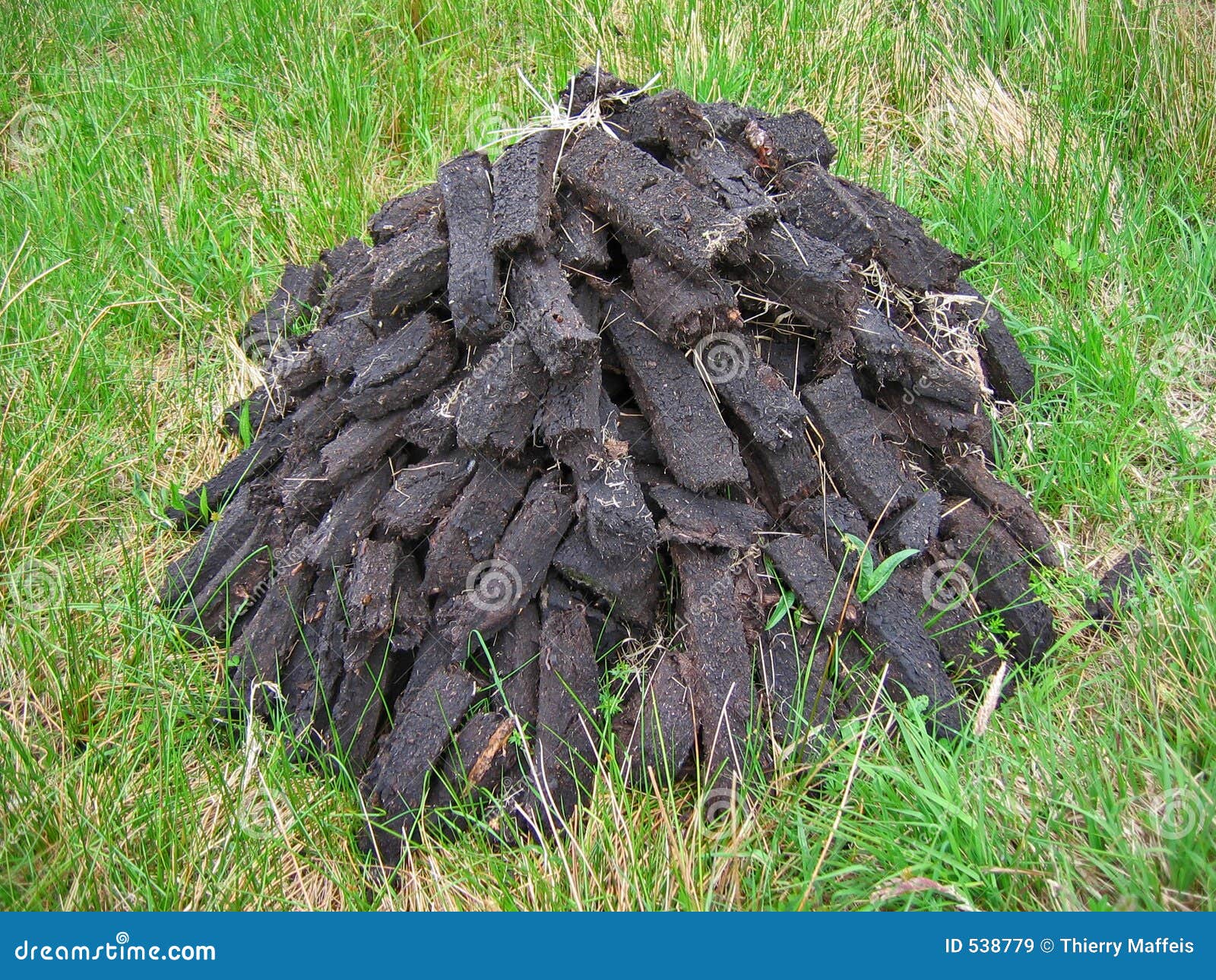 Drying peat stock image. Image of lush, ireland, pile, farm - 538779